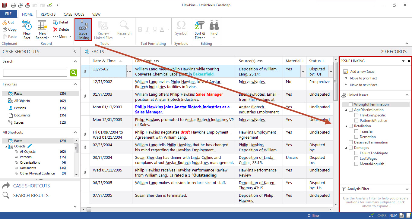 CaseMap Tips And Best Practices | LexisNexis® Litigation Solutions