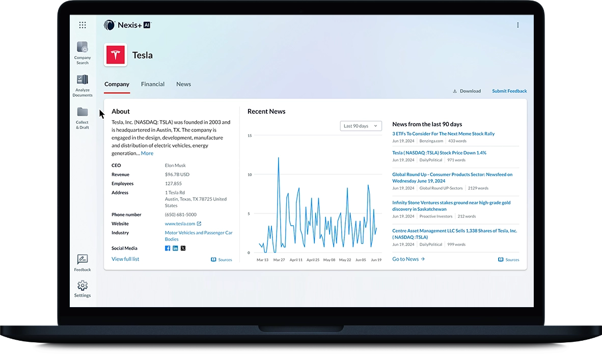 Nexis+ AI: Better Company Research Faster | LexisNexis