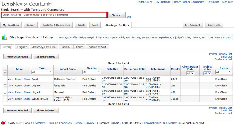 Courtlink® Quick Tips