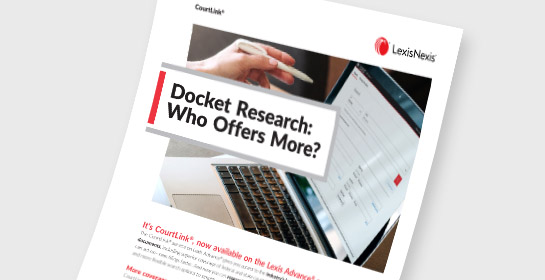 Court Docket Search and Alerts | CourtLink | LexisNexis