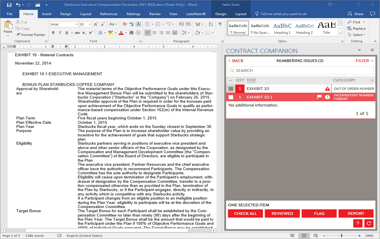 Quickly find and correct common legal document mistakes