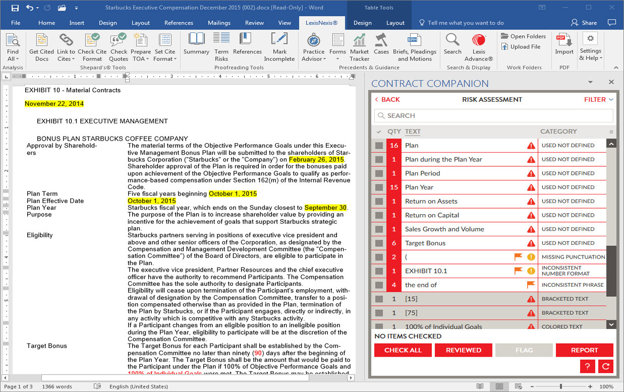 Your legal proofreading dashboard