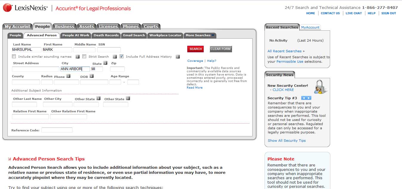 Powerful Public & Proprietary Records - Accurint for Legal Professionals